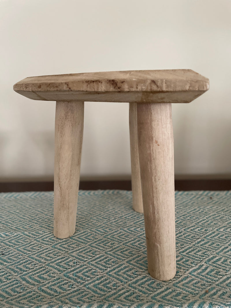 Natural Wood Stool – Casa Ancora Home Decor & More